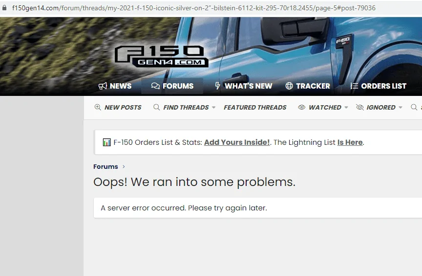 Is it a Truck or a Bus or a Plane - Oops! We ran into some problems | Ford Lightning Forum For F ...