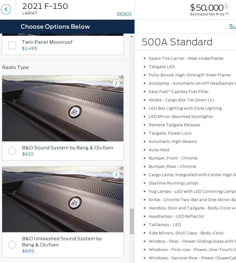 B&O sound system | Ford Lightning Forum For F-150 Lightning EV Pickup ...