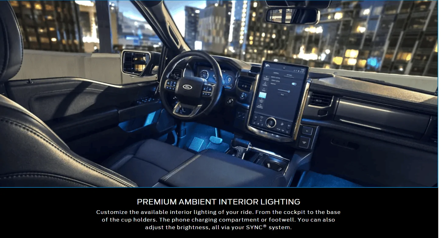 Ambient Lighting Lariat | Ford Lightning Forum For F-150 Lightning EV ...
