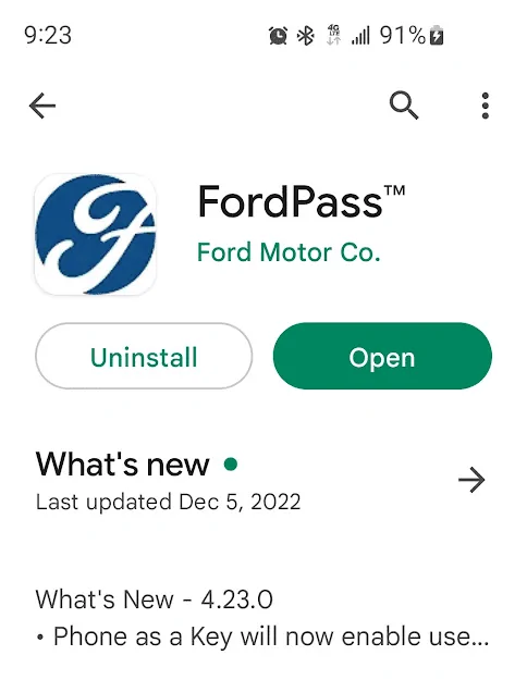 FordPass v4.23.0 (PAAK setting enhancement) | Ford Lightning Forum For ...