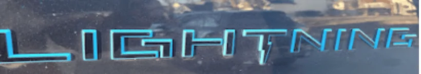 Tailgate letter inserts matching the "Lightning" lettering | Ford ...