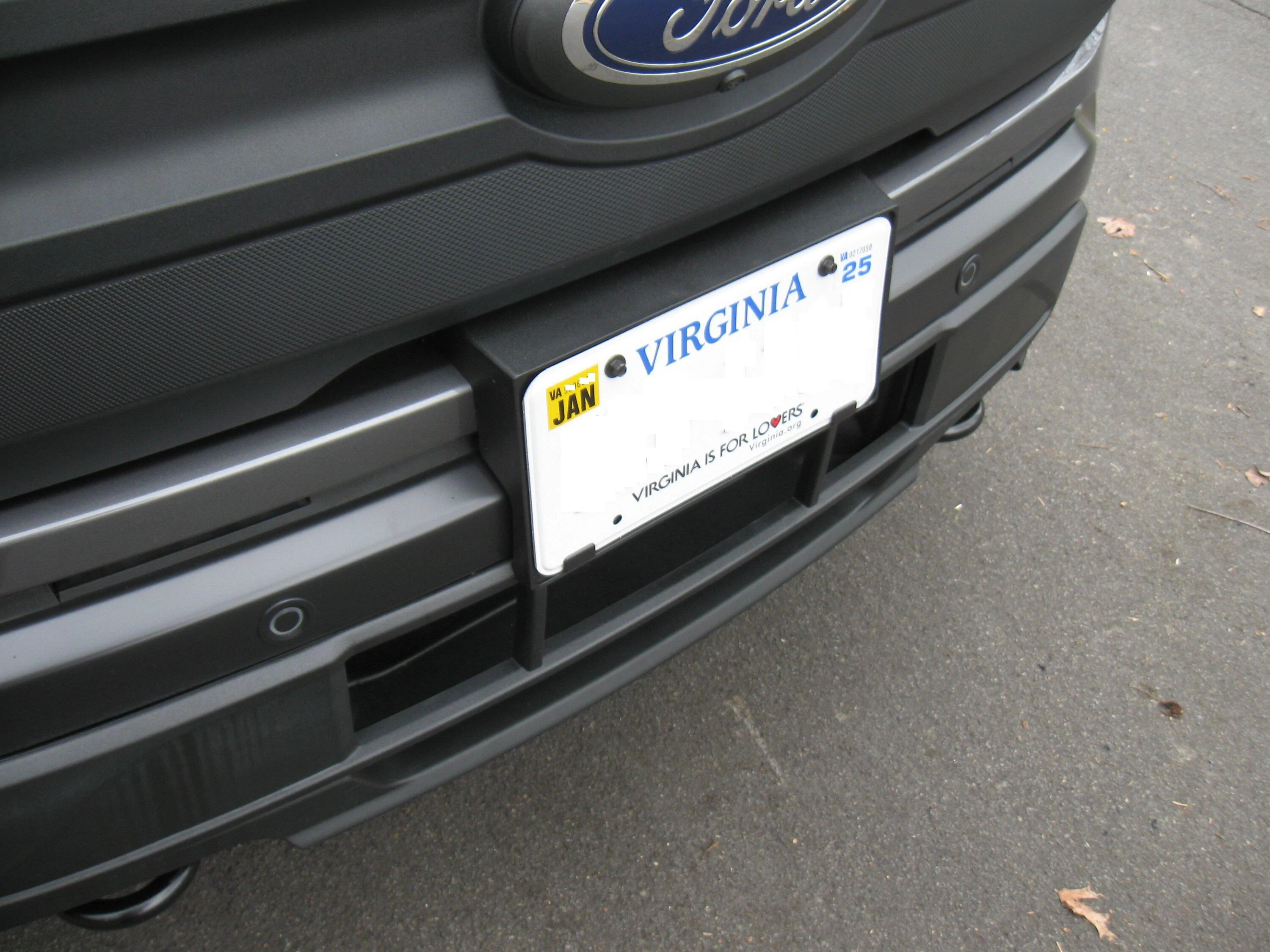 Lightning Mounting Accessory For A Front License Plate | Ford Lightning ...
