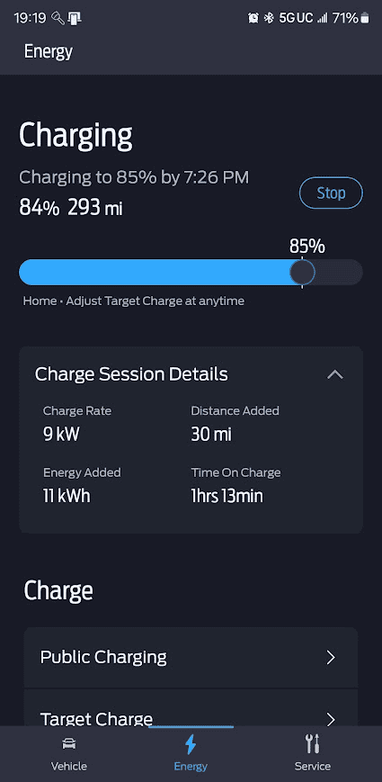 FordPass 5.0.2, Target Charge not taking | Ford Lightning Forum For F ...