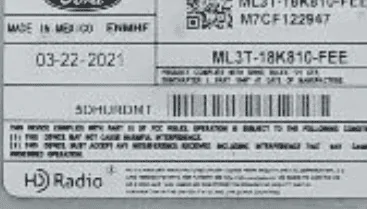Update to HD Radio - Correct ACM? | Ford Lightning Forum For F-150 ...