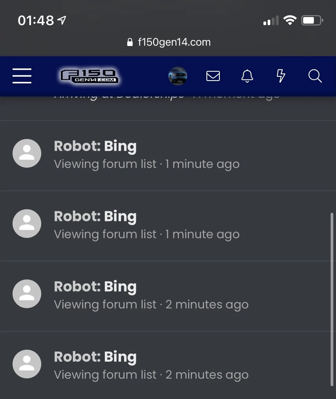 Bots in our F150Gen14 Community | Ford Lightning Forum For F-150 ...