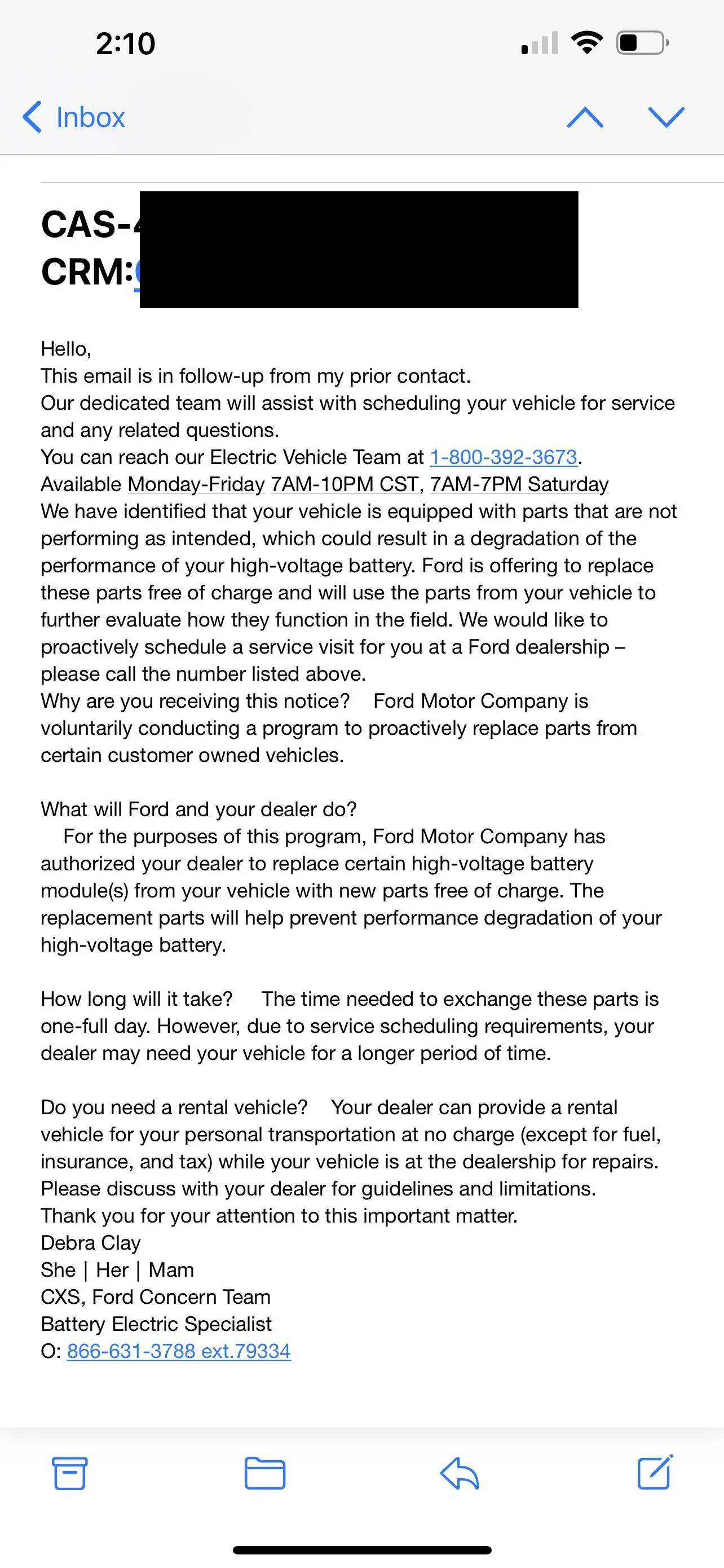 Notice From Ford: Battery Replacement Needed | Ford Lightning Forum For ...