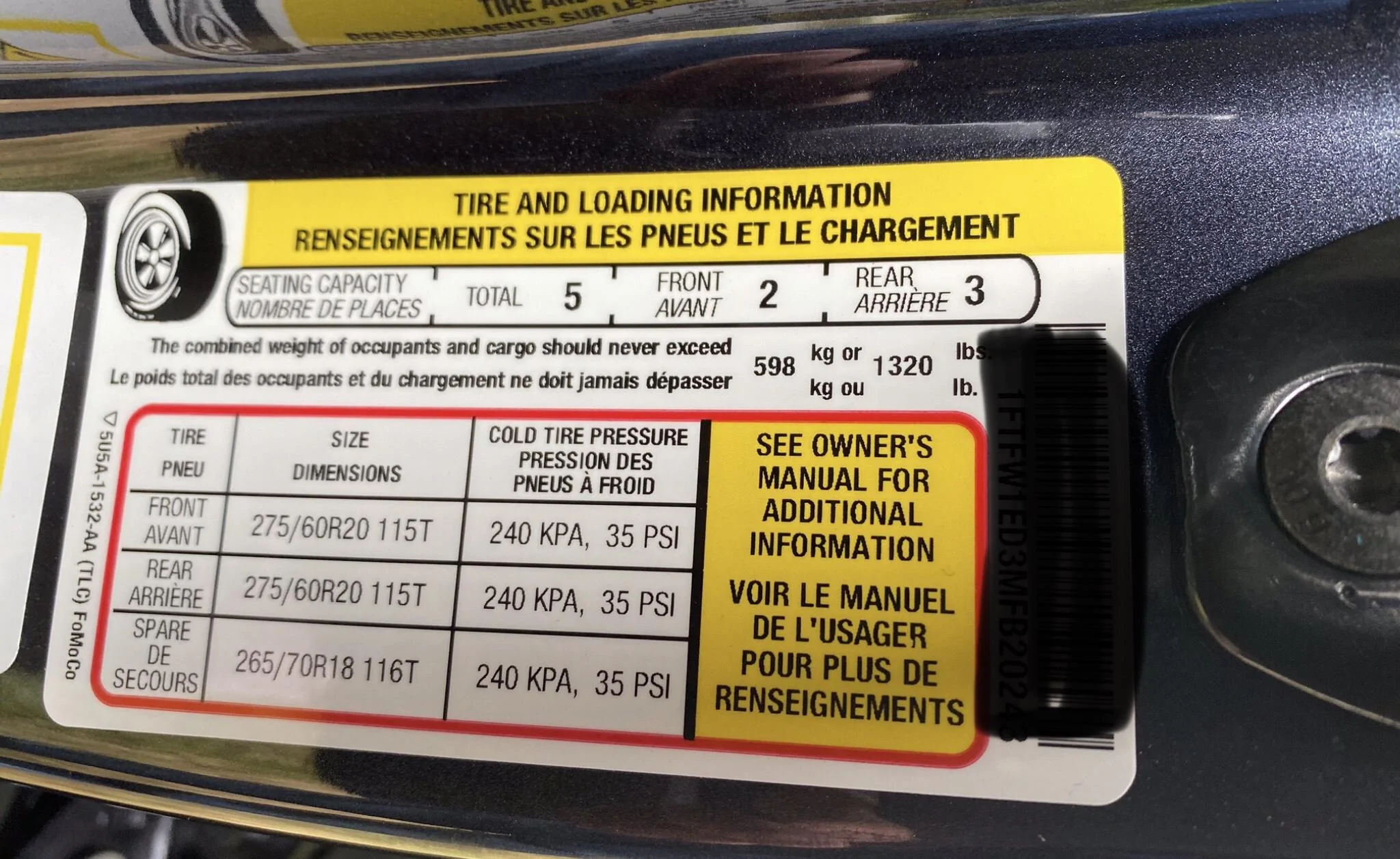 2021 F-150 Payload Stickers | Page 8 | Ford Lightning Forum For F-150 ...