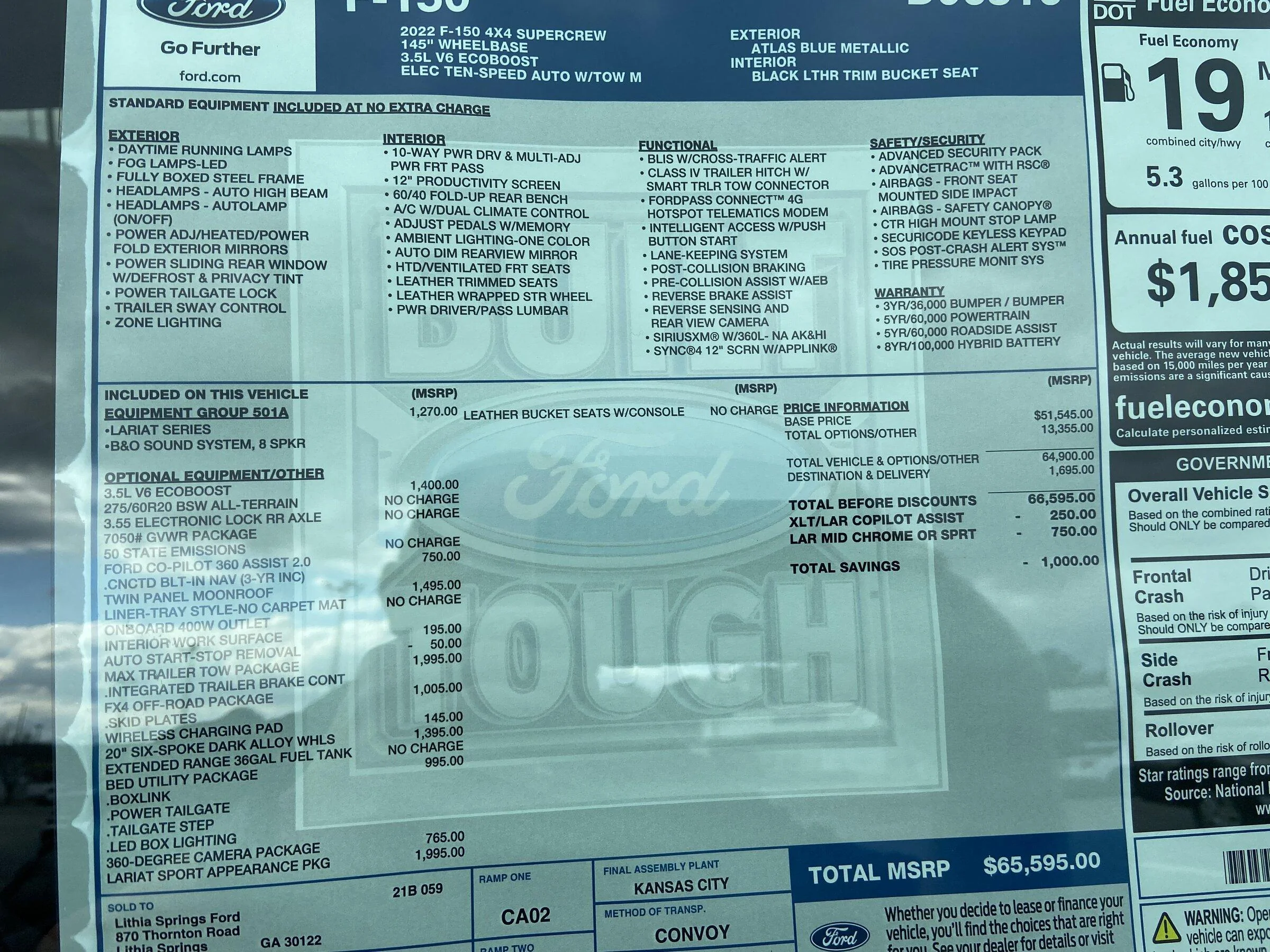2021 F-150 Payload Stickers | Page 8 | Ford Lightning Forum For F-150 ...