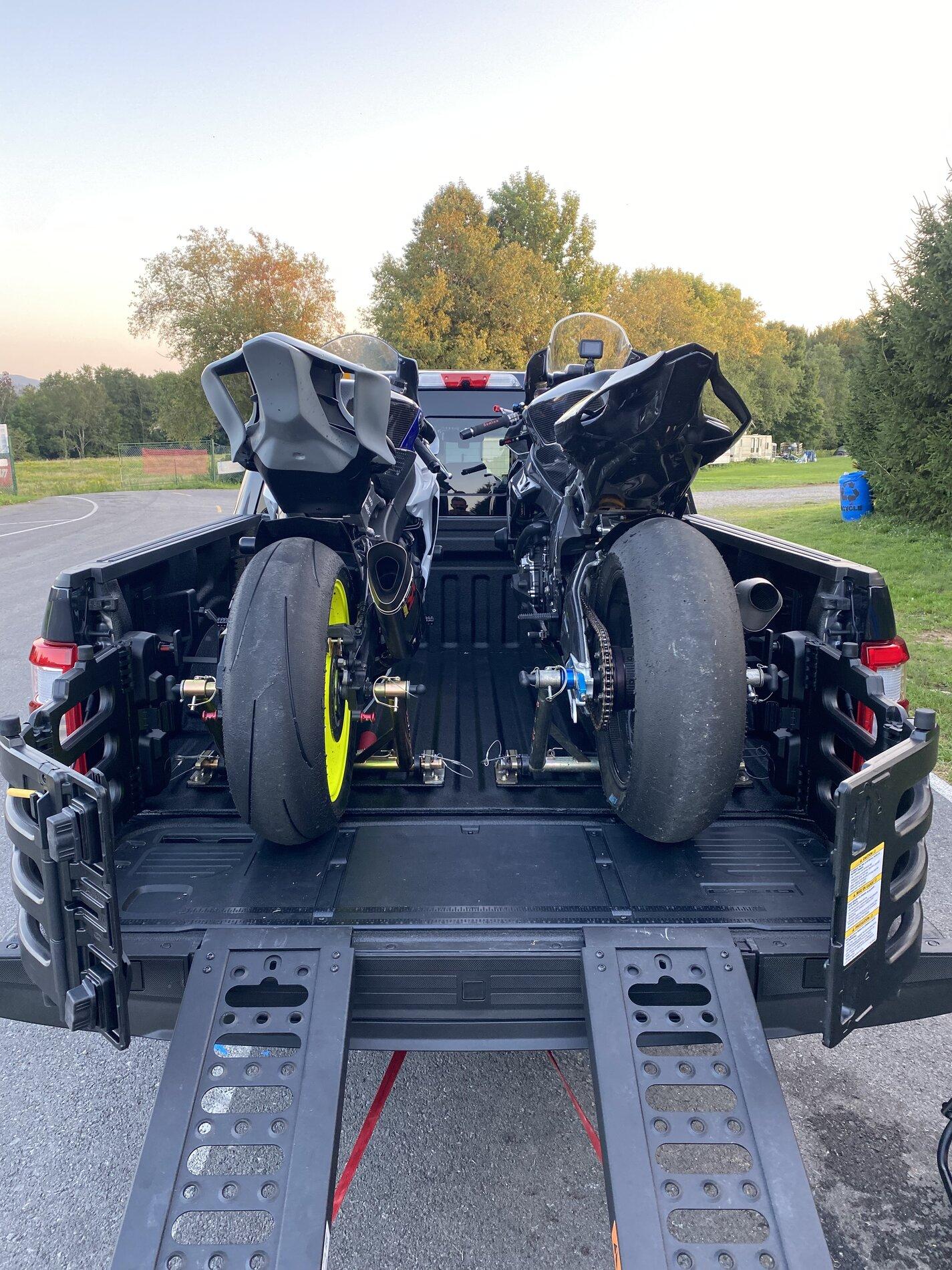 Ford Bed Ramp Kit fitment on a 2021 F150 with work surface tail gate ...