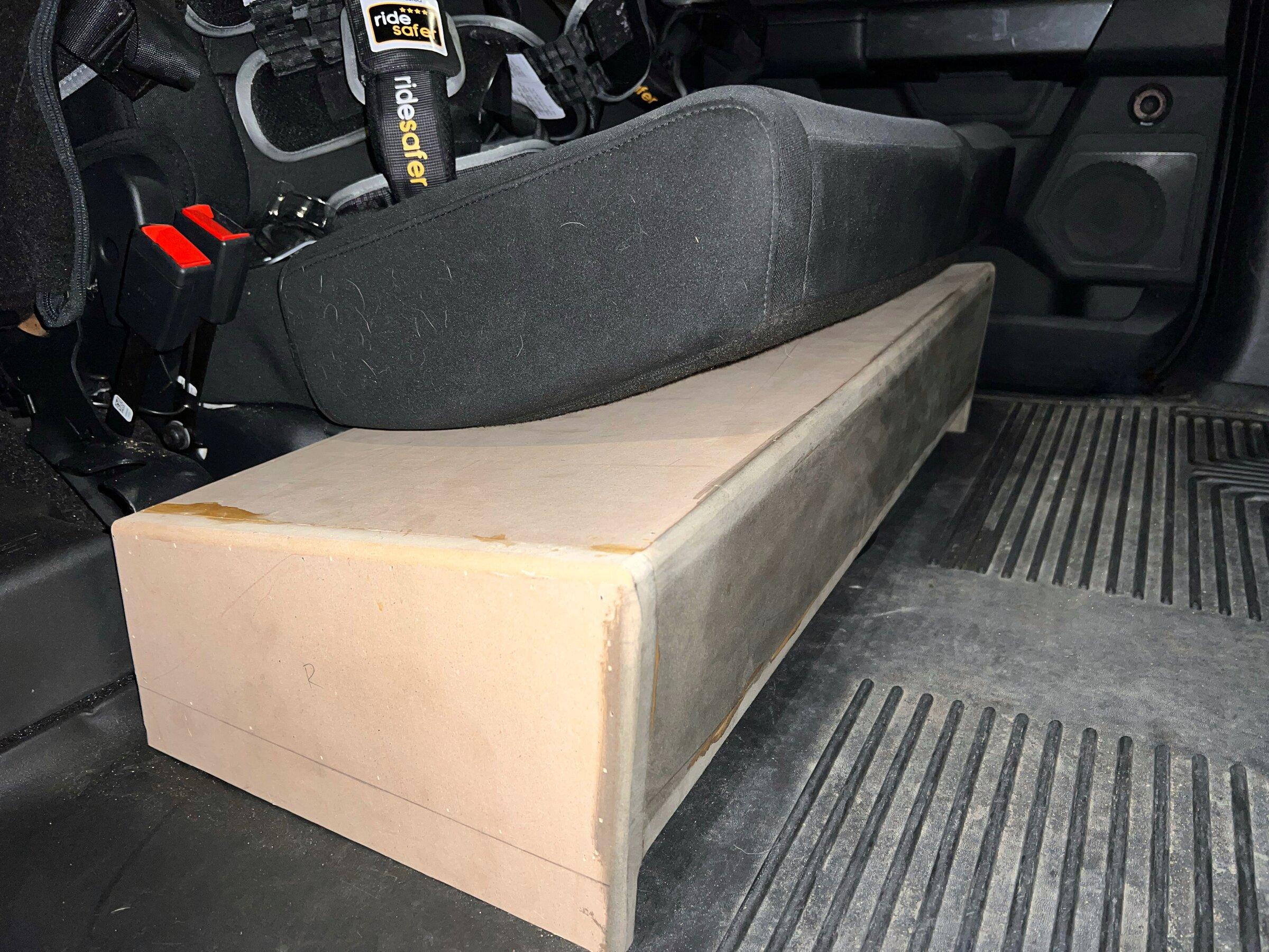 Custom built down firing sub box | Ford Lightning Forum For F-150 ...