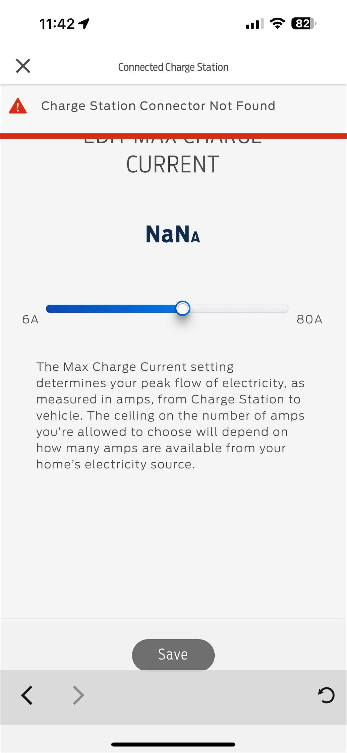 Ford Charge Station Pro - Max Charge Current - Will Not Save Settings ...