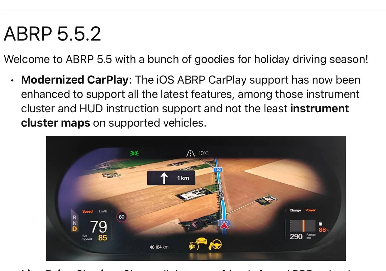 ABRP now integrated with CarPlay on IPC | Ford Lightning Forum For F ...