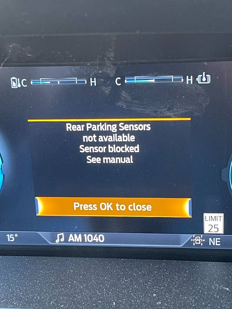 Rear Back Up sensor blocked | Ford Lightning Forum For F-150 Lightning ...