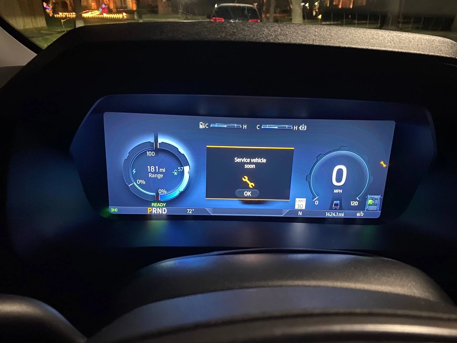 “Service vehicle soon” sign on a less than a month old 2024 Flash with ...