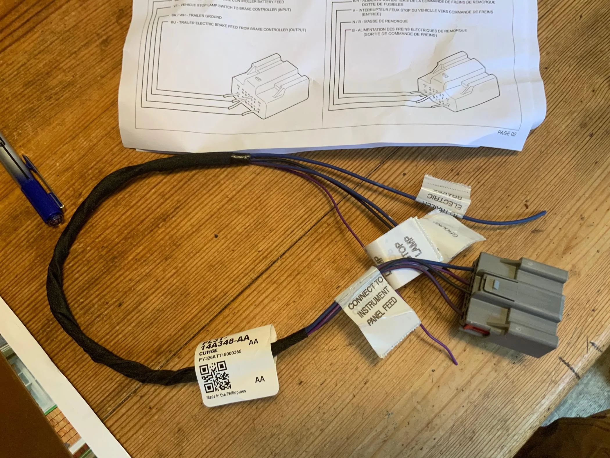 Ford trailer brake jumper harness? | Ford Lightning Forum For F-150 ...