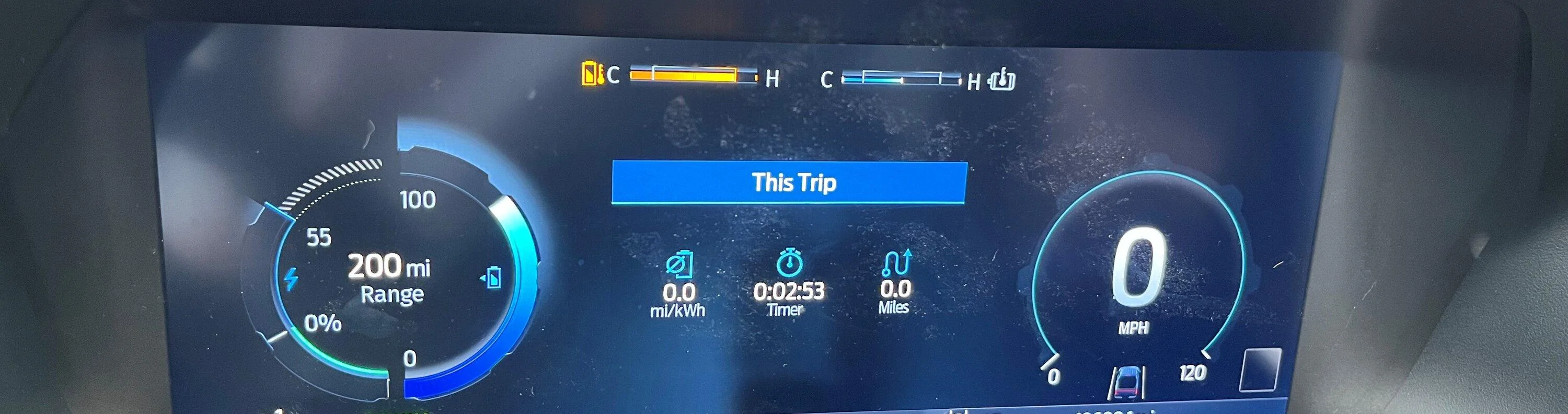 Battery and Motor Temperature Dashboard Display Always at Midpoint ...