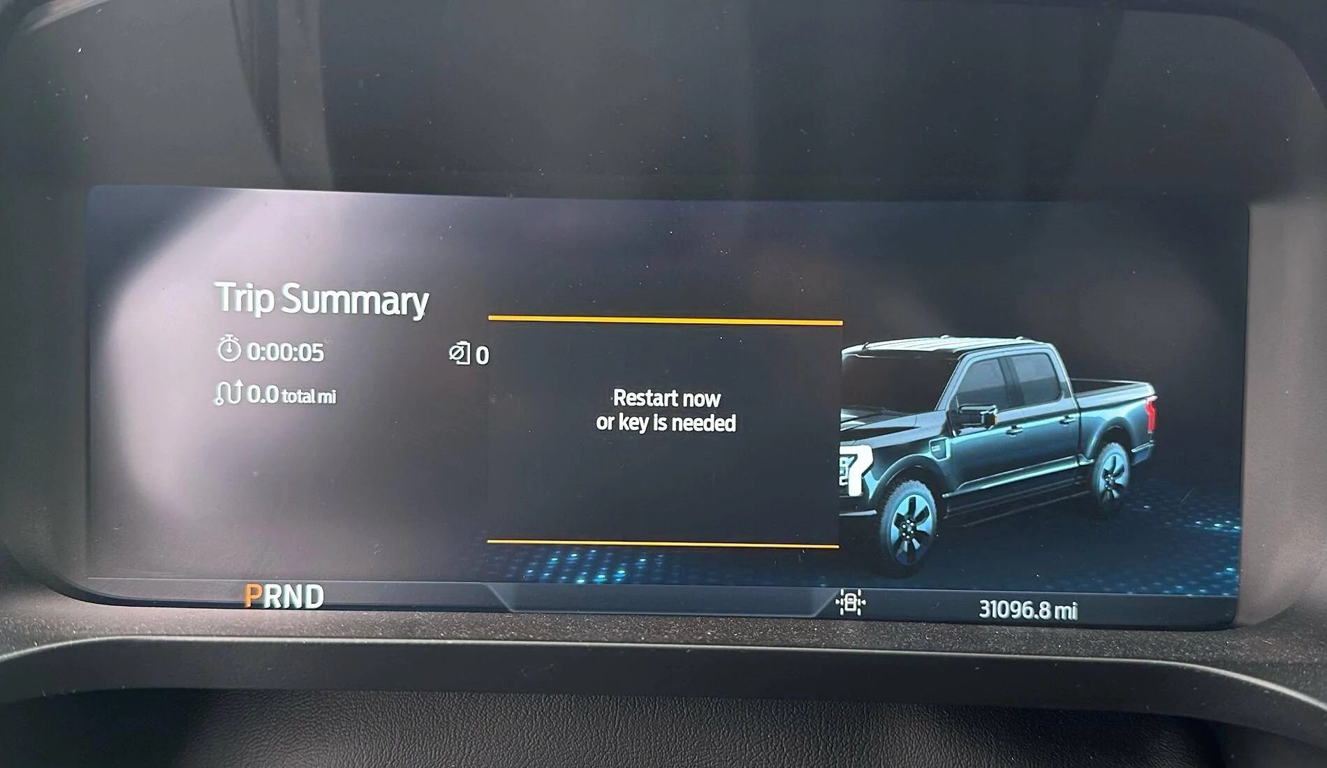 Restart Now or key is needed Message? | Ford Lightning Forum For F-150 ...