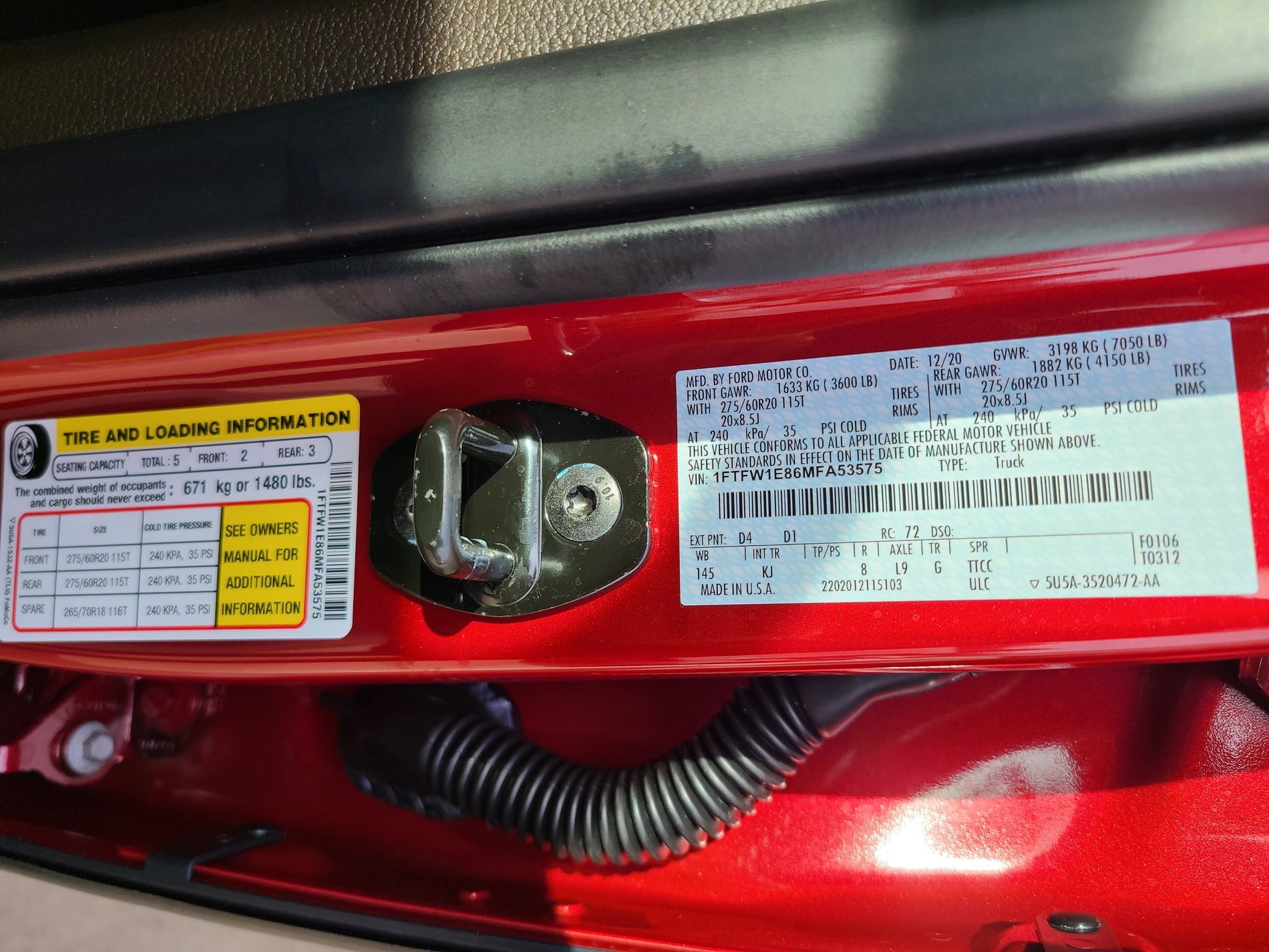 King Ranch / Platinum / Limited Payload Sticker thread | Ford Lightning ...