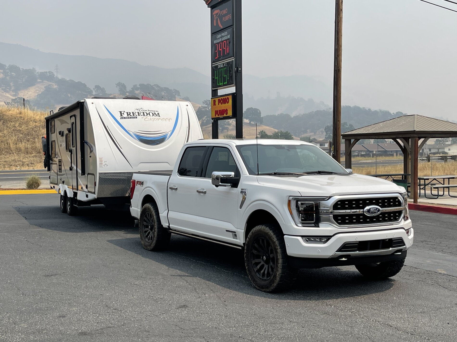Towed 7,500 lbs through mountains w/ 2021 F-150 Platinum Powerstroke 3 ...