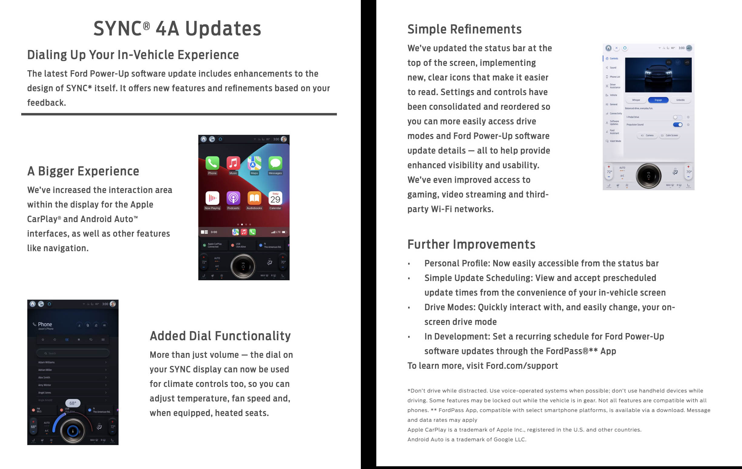 Sync 4A Updates Coming to Mach-E -- Larger Apple CarPlay Android Auto ...