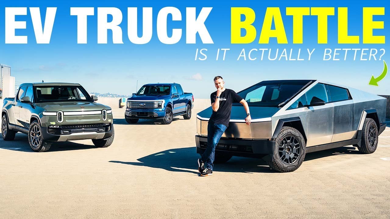 Edmunds Comparison: Lightning vs Cybertruck vs R1T | Ford Lightning ...