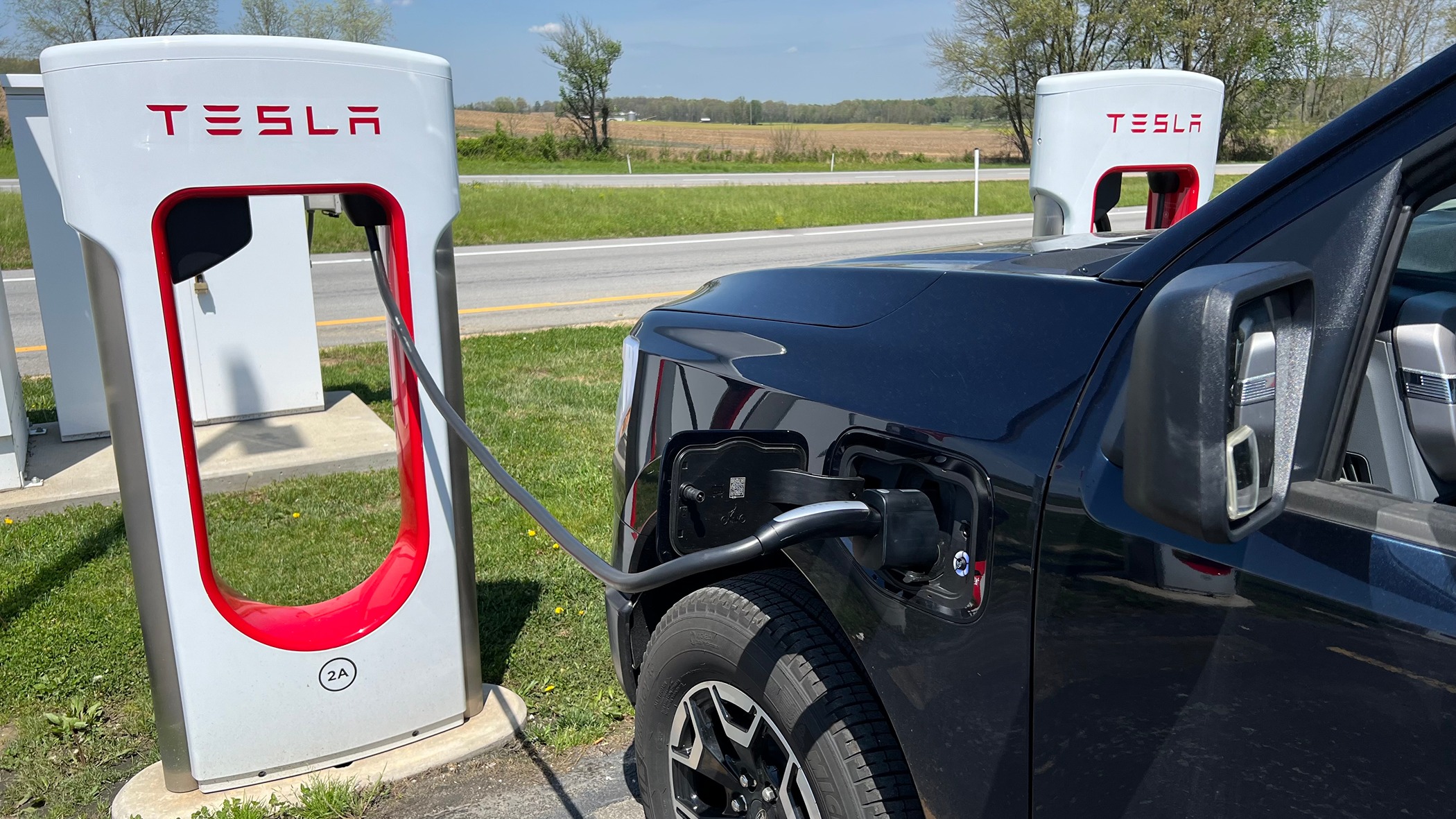 My first all-Tesla-Supercharger road trip | Ford Lightning Forum For F ...
