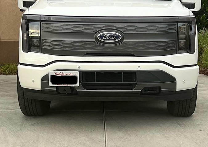 Front license plate relocation kit | Ford Lightning Forum For F-150 ...