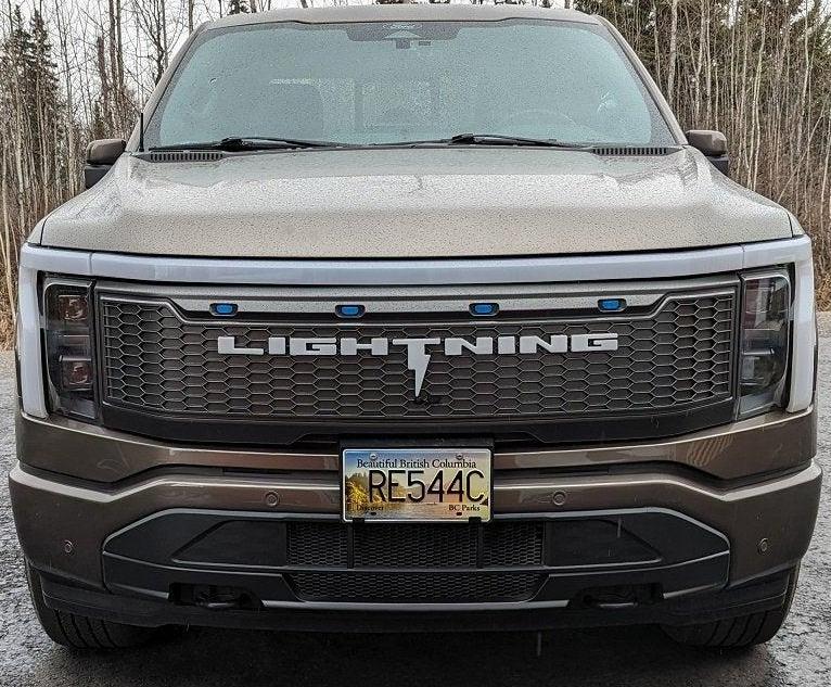 MESH grill with ORACLE LED "LIGHTNING" text | Ford Lightning Forum For ...