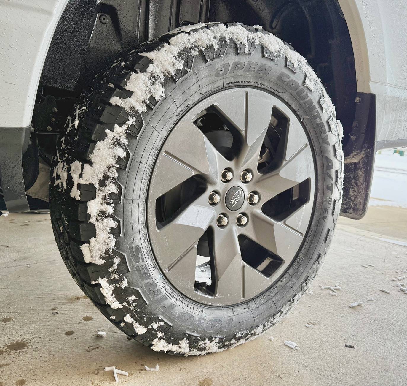 Installed Toyo Open Country AT3 EV 116 T XL All-Terrain Tires | Ford Lightning Forum For F-150 ...