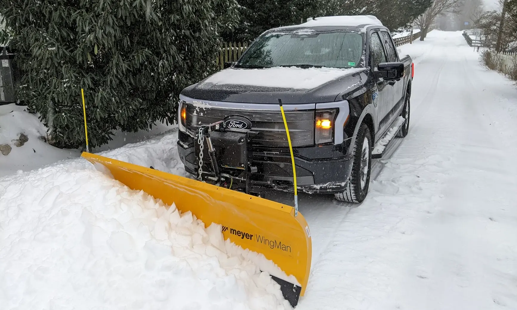 Ford Lightning Meyer Wingman Snow Plow Review (Yes, a real commercial ...